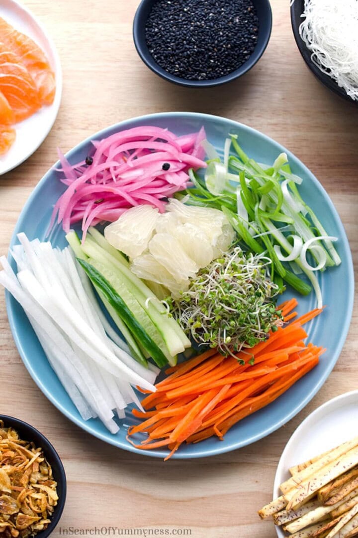 Singaporean Style Slaw (Lo Hei) | In Search Of Yummy-ness
