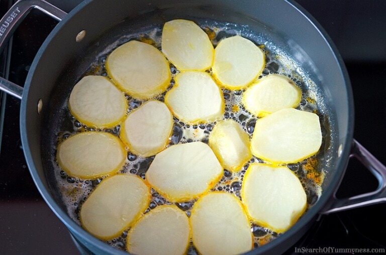 Persian Rice with Potato Tahdig - In Search Of Yummy-ness