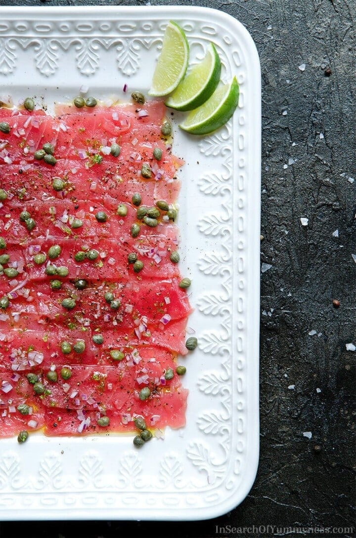 Tuna Carpaccio with Lime | In Search Of Yummy-ness