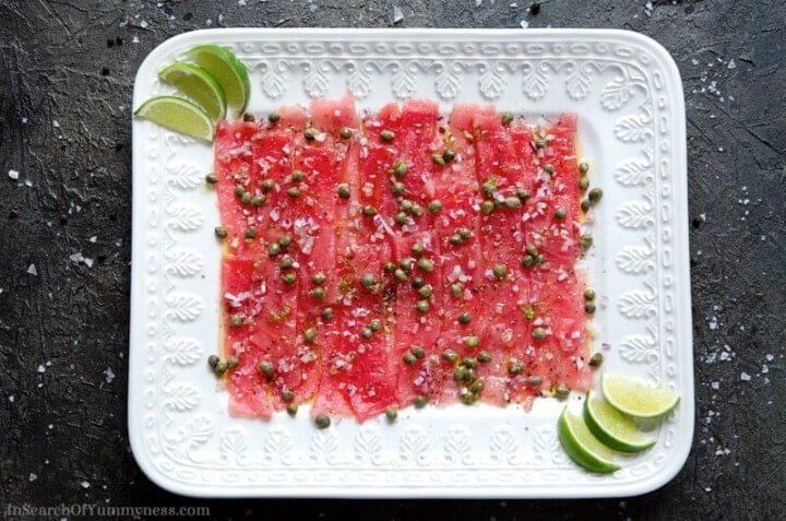 Tuna Carpaccio with Lime | In Search Of Yummy-ness