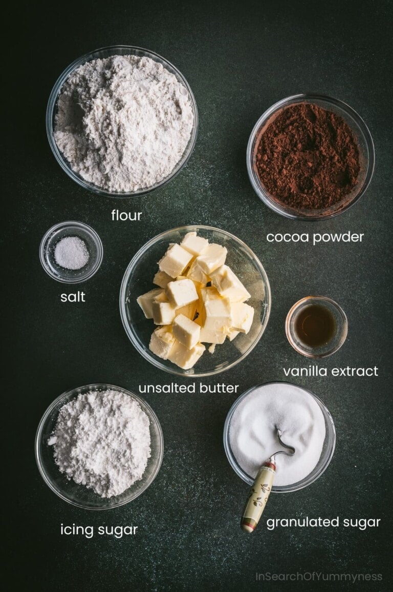 Easy Chocolate Shortbread Cookies | In Search Of Yummy-ness